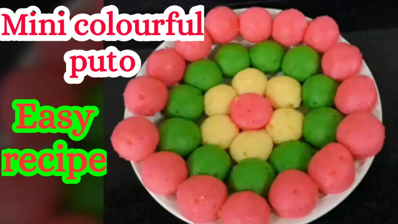 How To Make Mini Puto/ Super Tasty Colorful Puto Recipe - YouTube