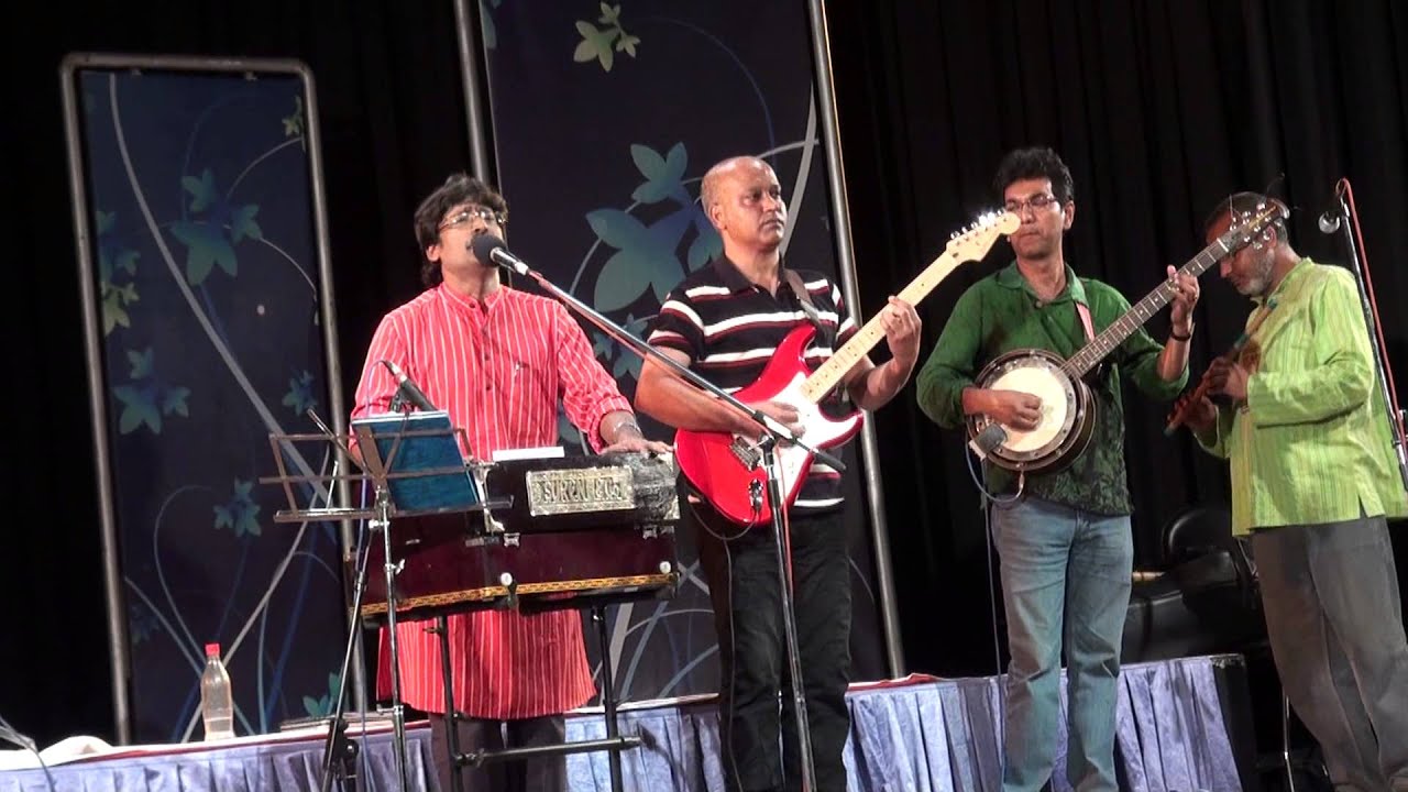 Abhijit Basu folk songs: folk fusion - YouTube