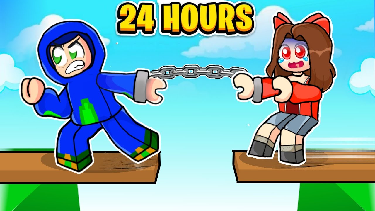 Roblox But AYUSH GOT HANDCUFFED TO ME FOR 24 HOURS - YouTube