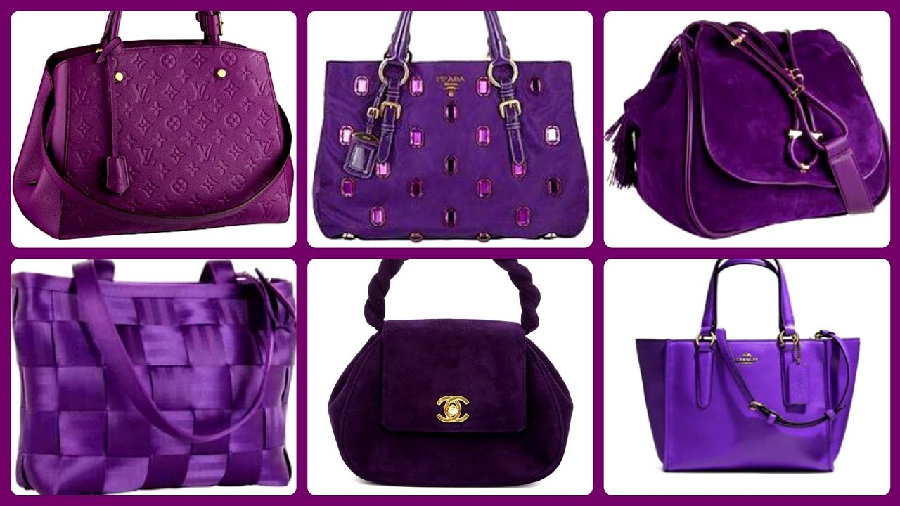 Women's trends with purple colour handbags collection fashion trends ...