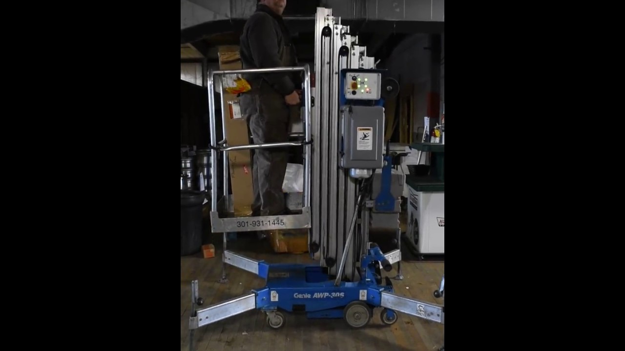 Genie AWP-30S Super Series Man Basket Scissor Lift Aerial Work Platform ...