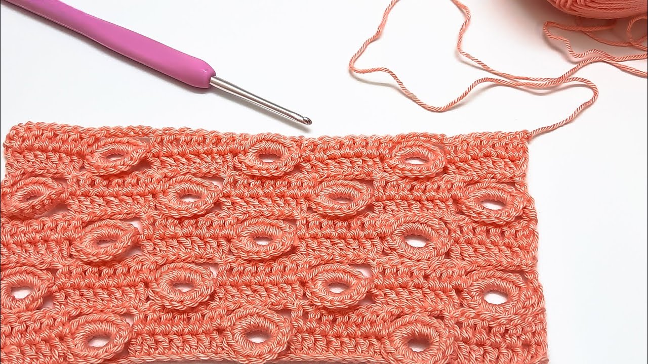 How to Crochet 3D Blanket 🌺 Unique Crochet Stitch / Crochet Tutorial ...