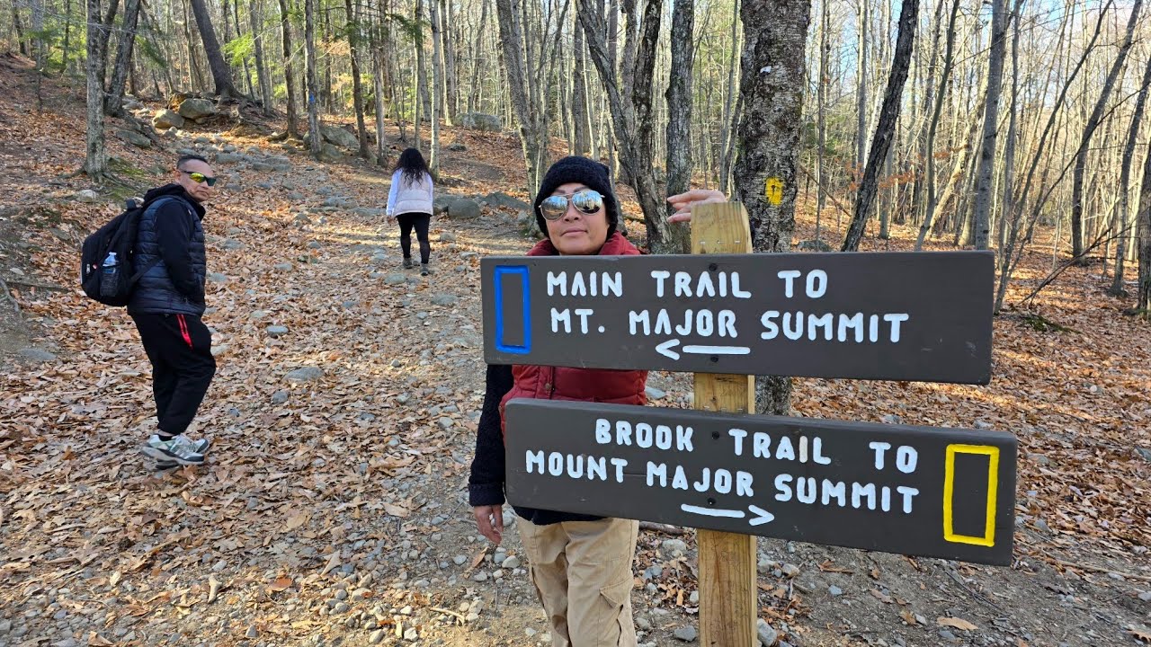Mount Major via Brook and Main Trail loop during Fall 🍁 - Alton, NH Nov ...