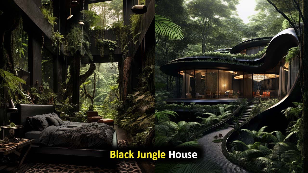 Black jungle house, architect: Milad Eshtiyaghi #homedesign #art # ...