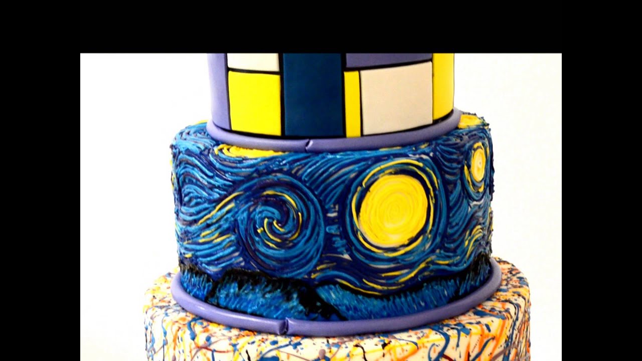 Vincent Van Gogh cake presentation - YouTube