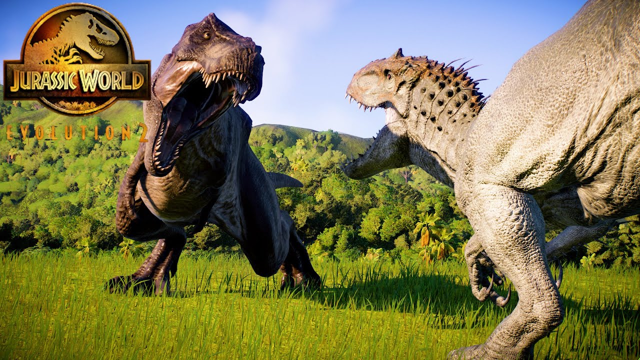 T Rex Battle With Indominus Rex In Isla Nublar | Full Fight ...