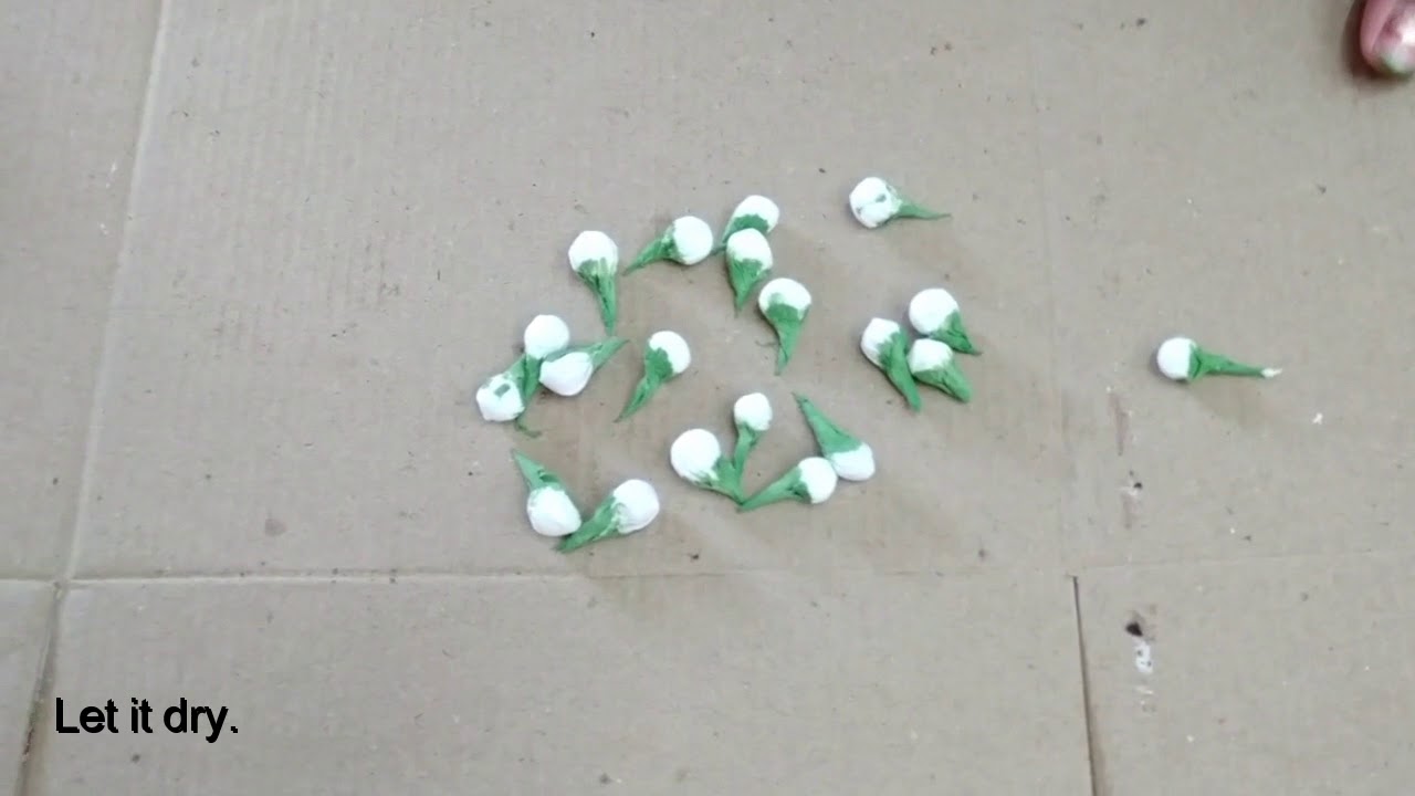 How to Make Gajra From Tissue Paper/Jasmine Bud Gajra Making/DIY Gajra ...