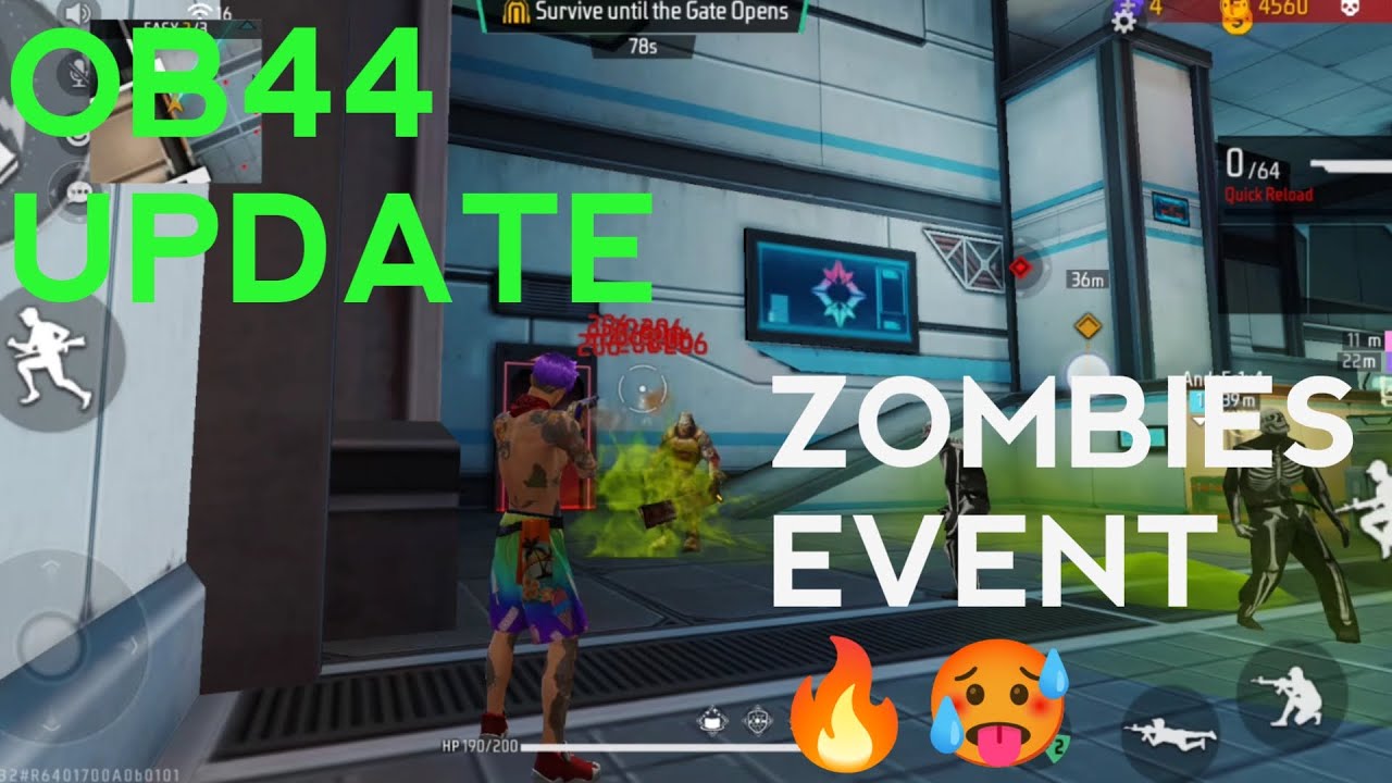 OB44 UPDATE FREE FIRE NEW ZOMBIE EVENT OB44 UPDATE - YouTube