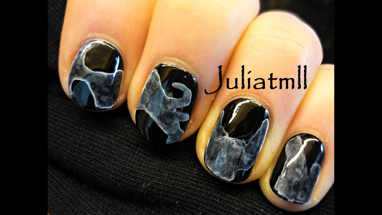 SMOKE EFFECT Nails - YouTube