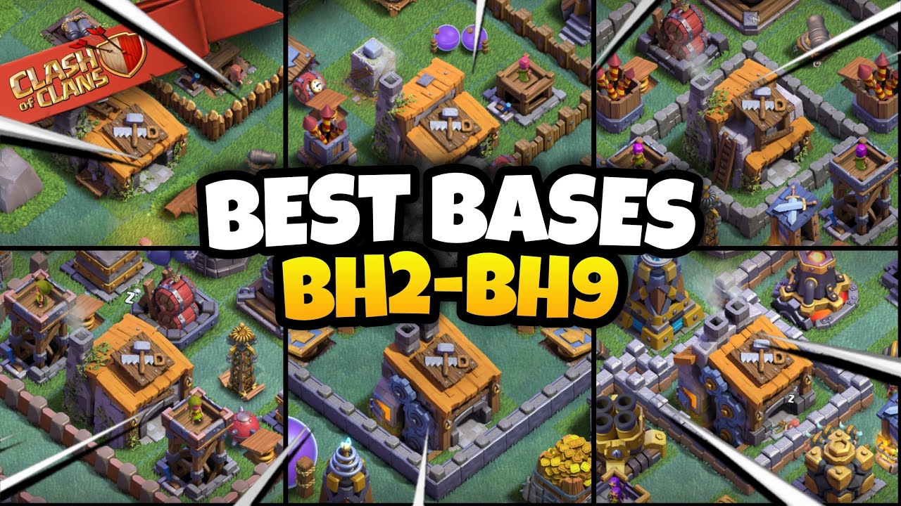 Best Bases For EVERY Builderhall Level (BH2-BH9) in Clash of Clans ...