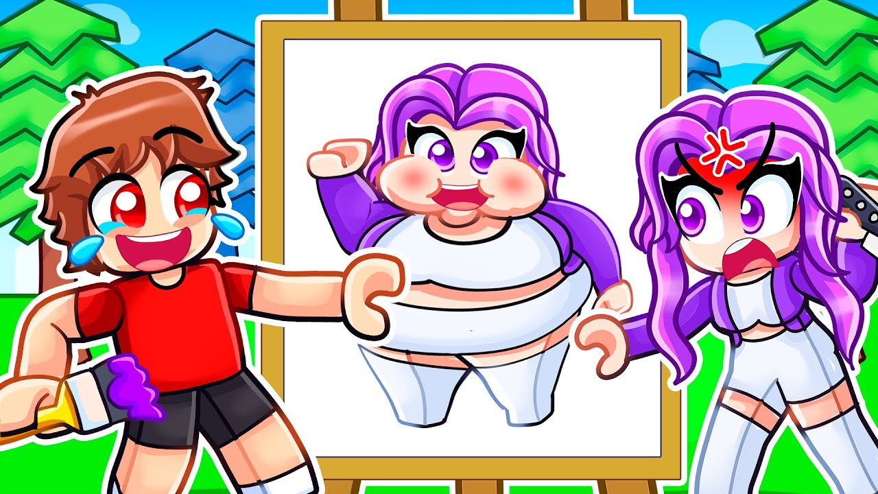 Roblox SPEED DRAW With MY GIRLFRIEND... - YouTube