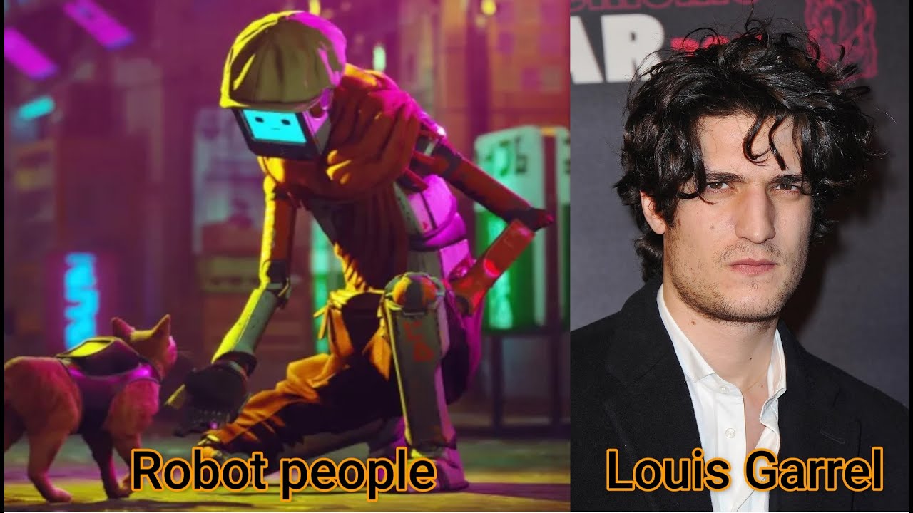 Character and Voice Actor - Stray - Robot people - Louis Garrel - YouTube