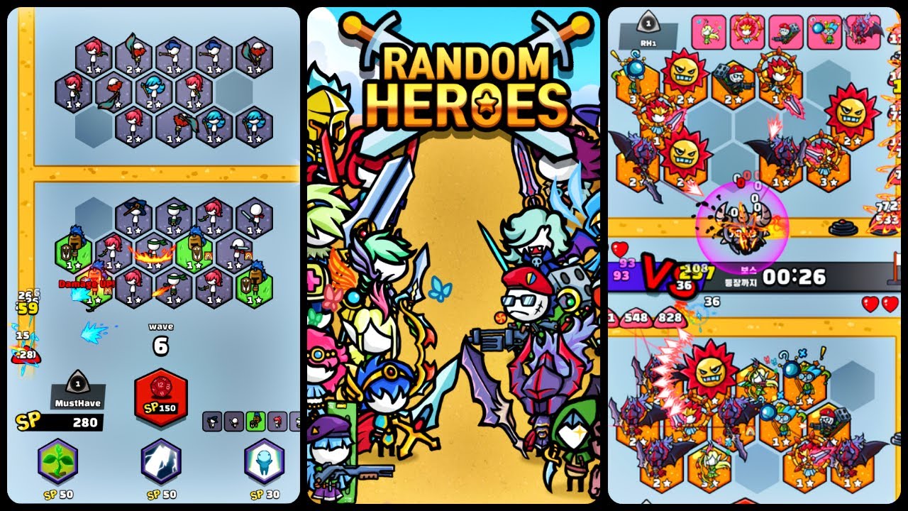Random Heroes : PvP Defence (Gameplay Android) - YouTube