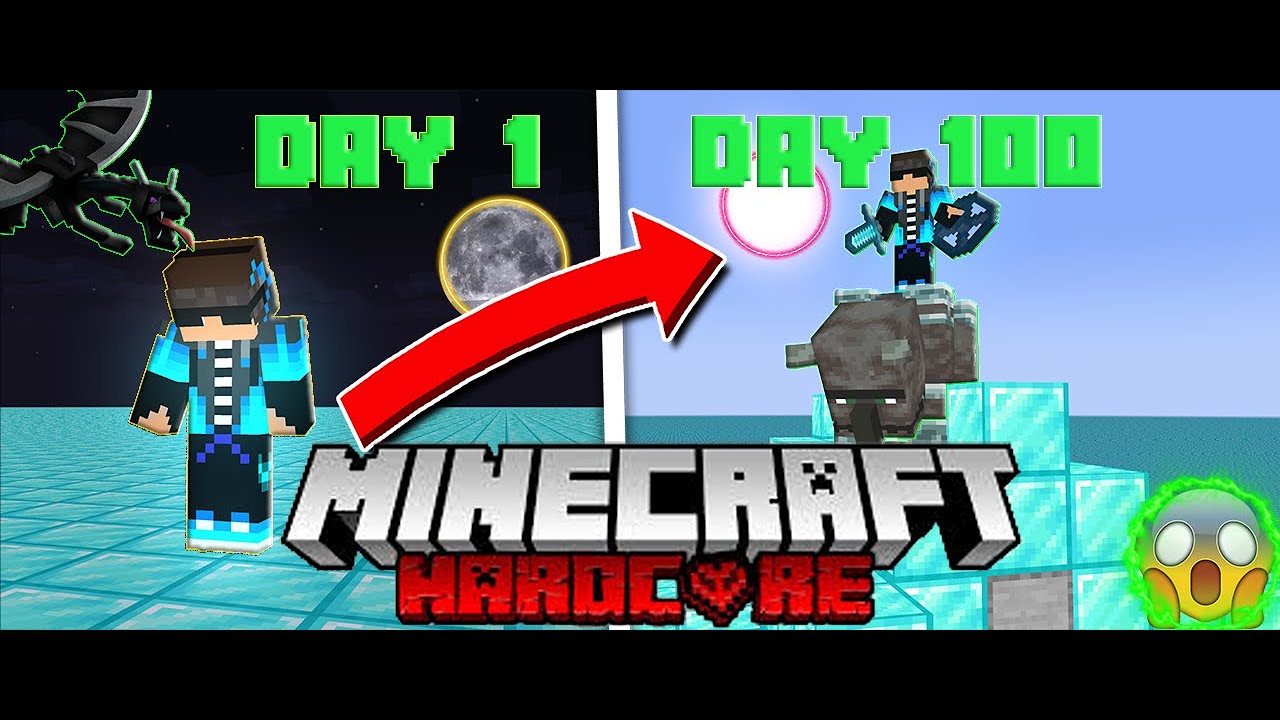 How ? I Survived 100 Days In Diamond Only World In Minecraft Hardcore ...