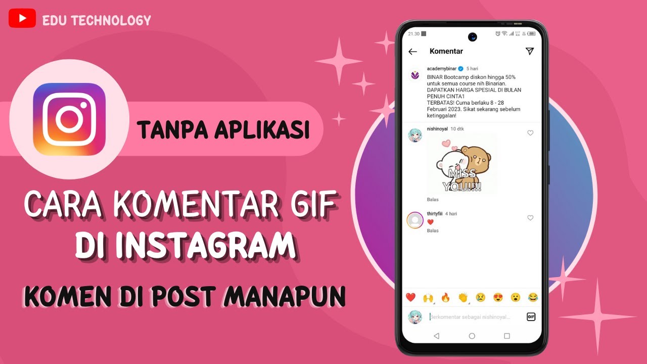 Cara Komentar Gambar GIF Di Instagram Di Postingan Manapun Terbaru 2023 ...
