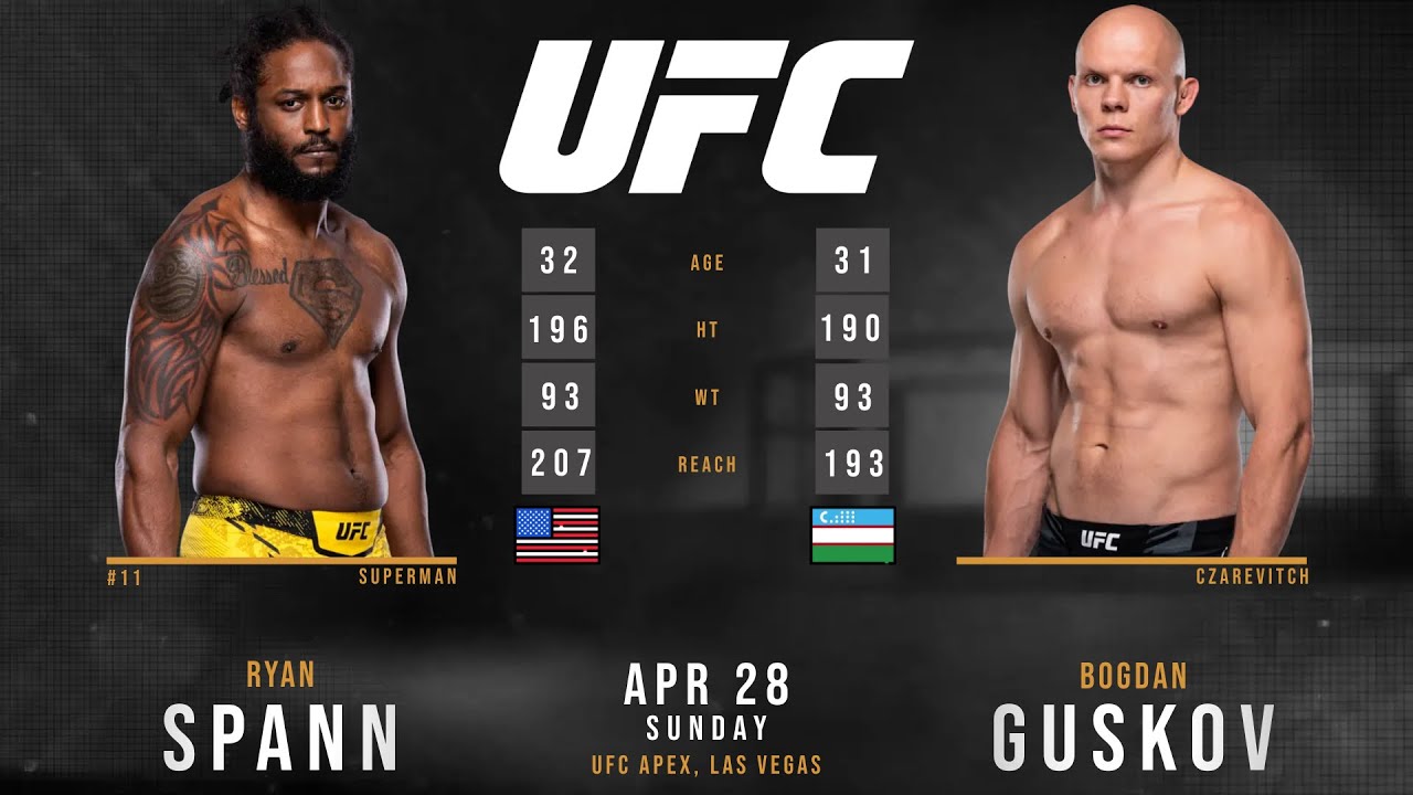 RYAN SPANN vs BOGDAN GUSKOV Full Fight UFC - YouTube
