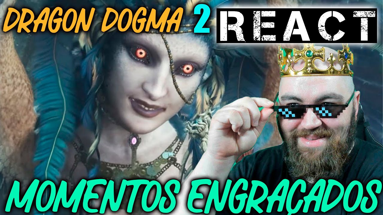REACT OS MELHORES MOMENTOS dos STREAMERS JOGANDO DRAGON'S DOGMA 2 - YouTube