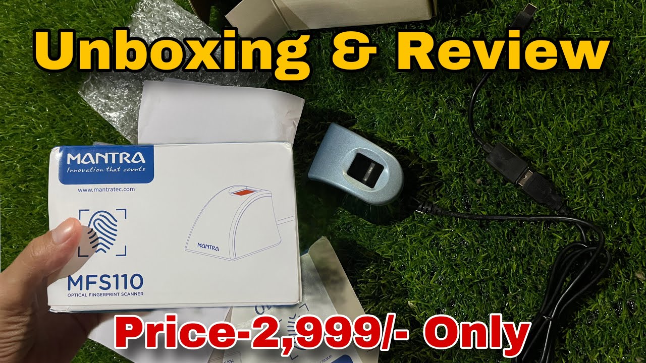 Mantra MFS 110 L1 Device Unboxing & Review | Aeps Fingerprint Scanner ...