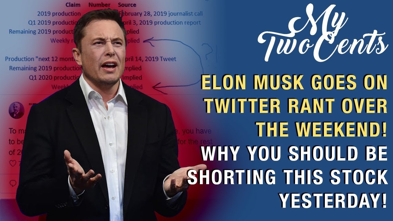 Elon Musk Twitter Rant Over The Weekend, Lashes Out At Wall Street ...