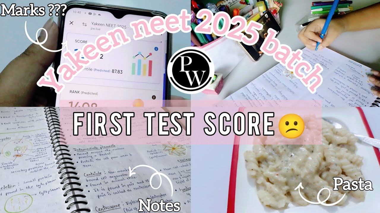 First test score ⁉️ 😬 as a neet aspirant ||#yakeen_batch #test #score # ...