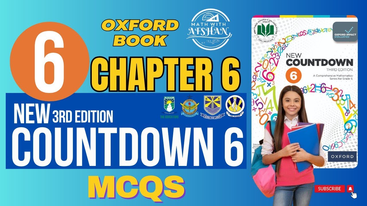 Class 6 Math Chapter 6 MCQ | oxford new countdown book 6 third edition ...
