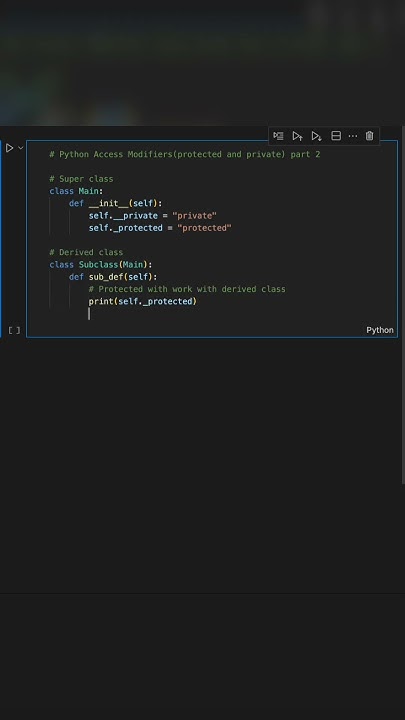 Python Access Modifiers Part 2 Python Shots Pythonprogramming Pythonforbeginners Python3
