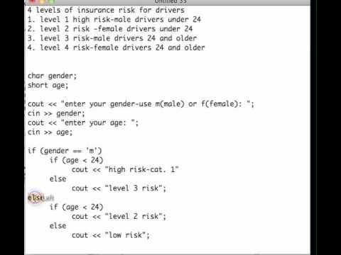 2nd example of nested if - YouTube