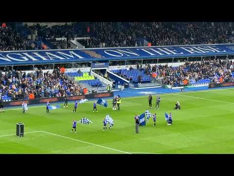 BIRMINGHAM CITY FC vs HULL CITY FC . Team walk out. 