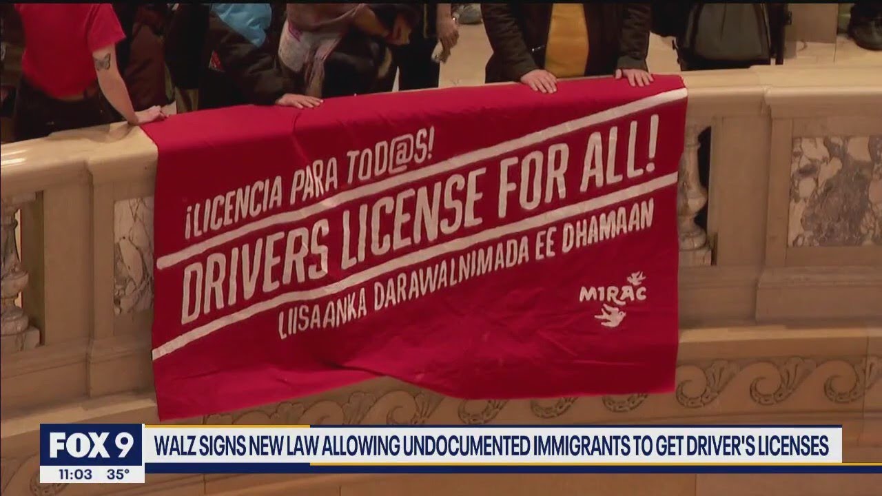 ‘Drivers licenses for all’ becomes law in Minnesota I KMSP FOX 9 - YouTube
