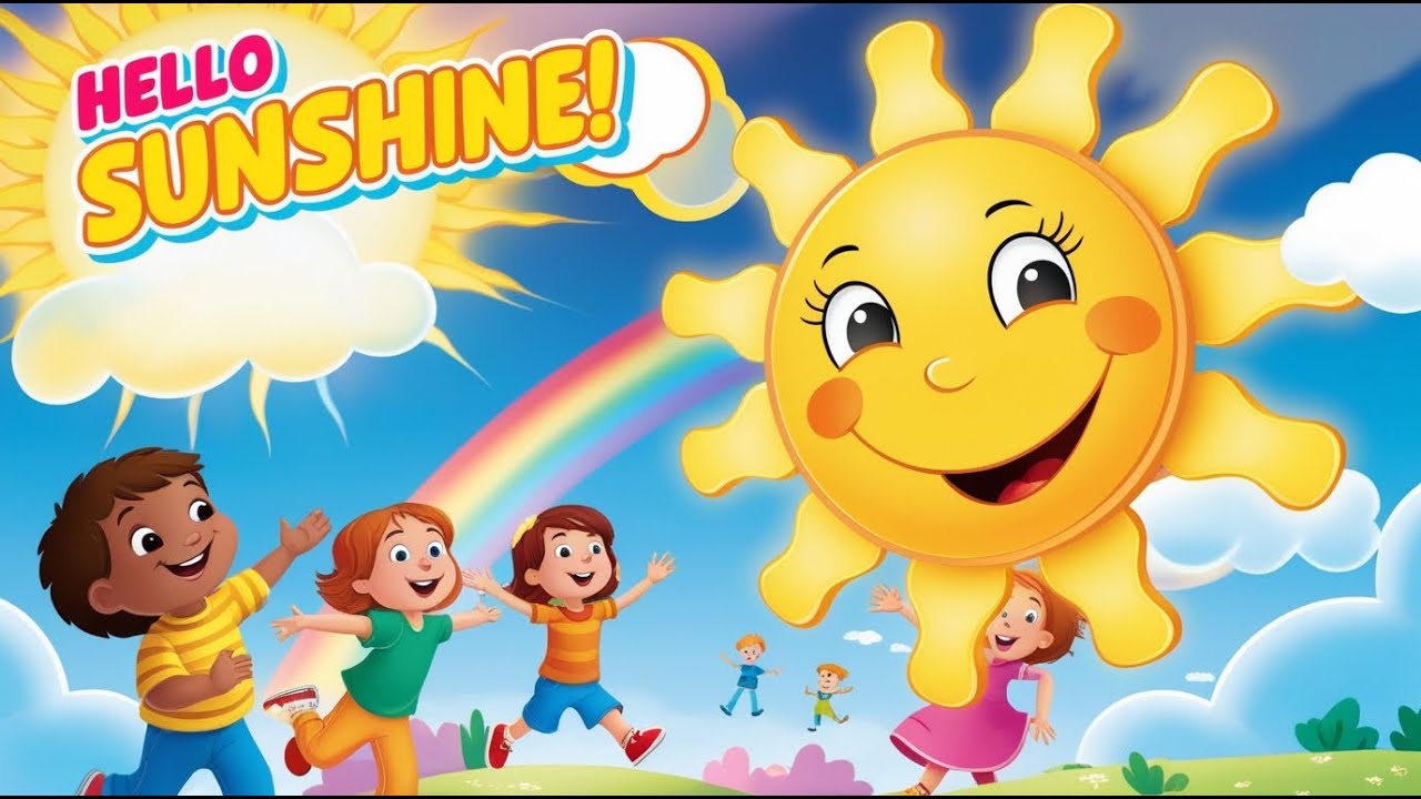 Hello Sunshine! ☀️ A Fun and Cheerful Rhyme for Kids About the Sun 🌞 ...