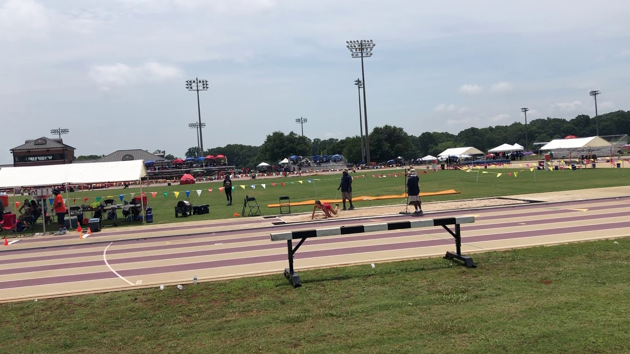 Addison Berry USATF Region 4 40+' Triple Jump, foul by 2" 36' board ...