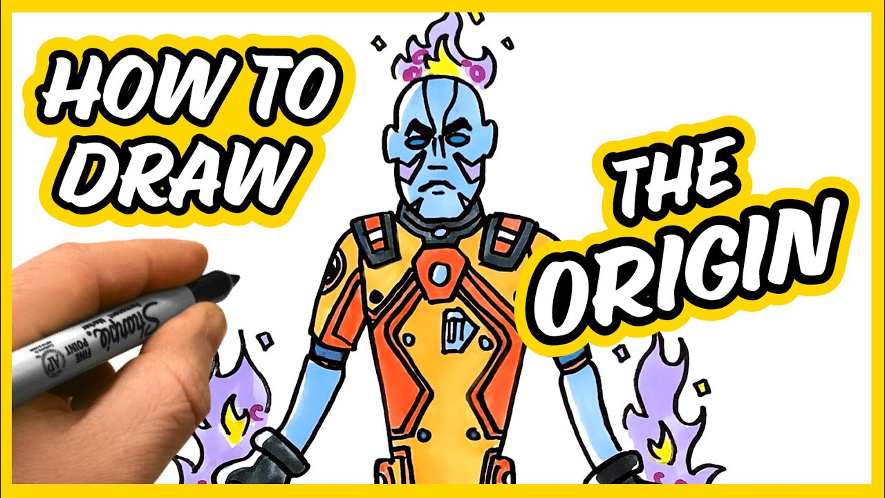 How To Draw The Origin (unarmored) | Fortnite | Step by Step Drawing ...