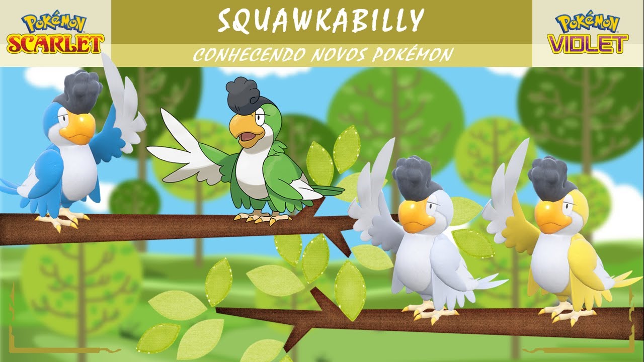Conhecendo Squawkabilly (#0931) | Pokémon Scarlet e Violet - YouTube