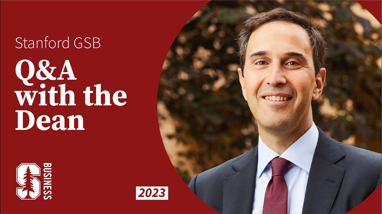 Q&A with Stanford GSB Dean Jonathan Levin - YouTube