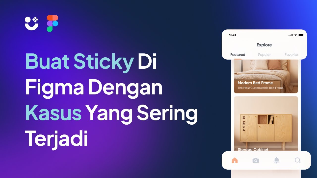Tutorial Membuat Komponen Sticky di Figma Pemula - YouTube