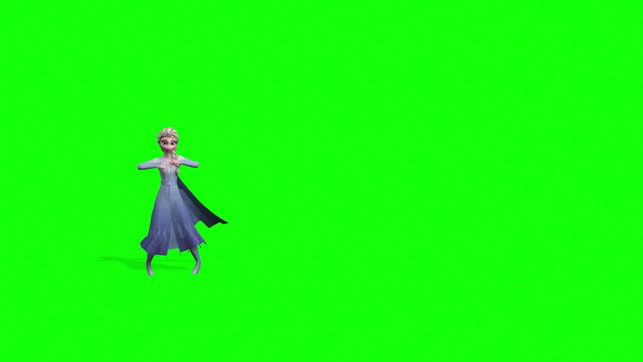 Elsa Frozen 2 Funny Dance PART 1 - Green Screen - YouTube