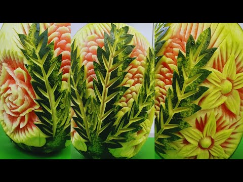 Watermelon 🍉 carving #Chef Rajkumar - YouTube
