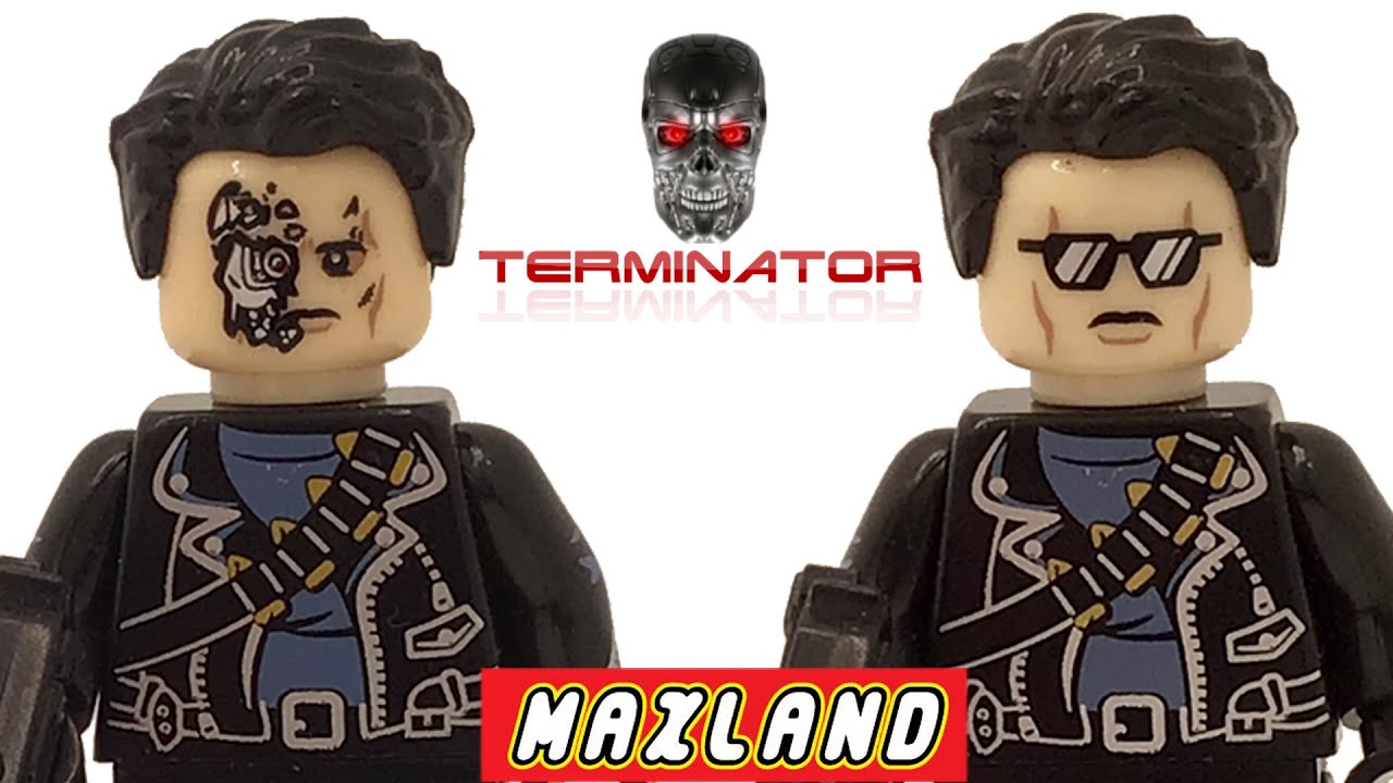 Terminator T-800 Lego minifigures - YouTube