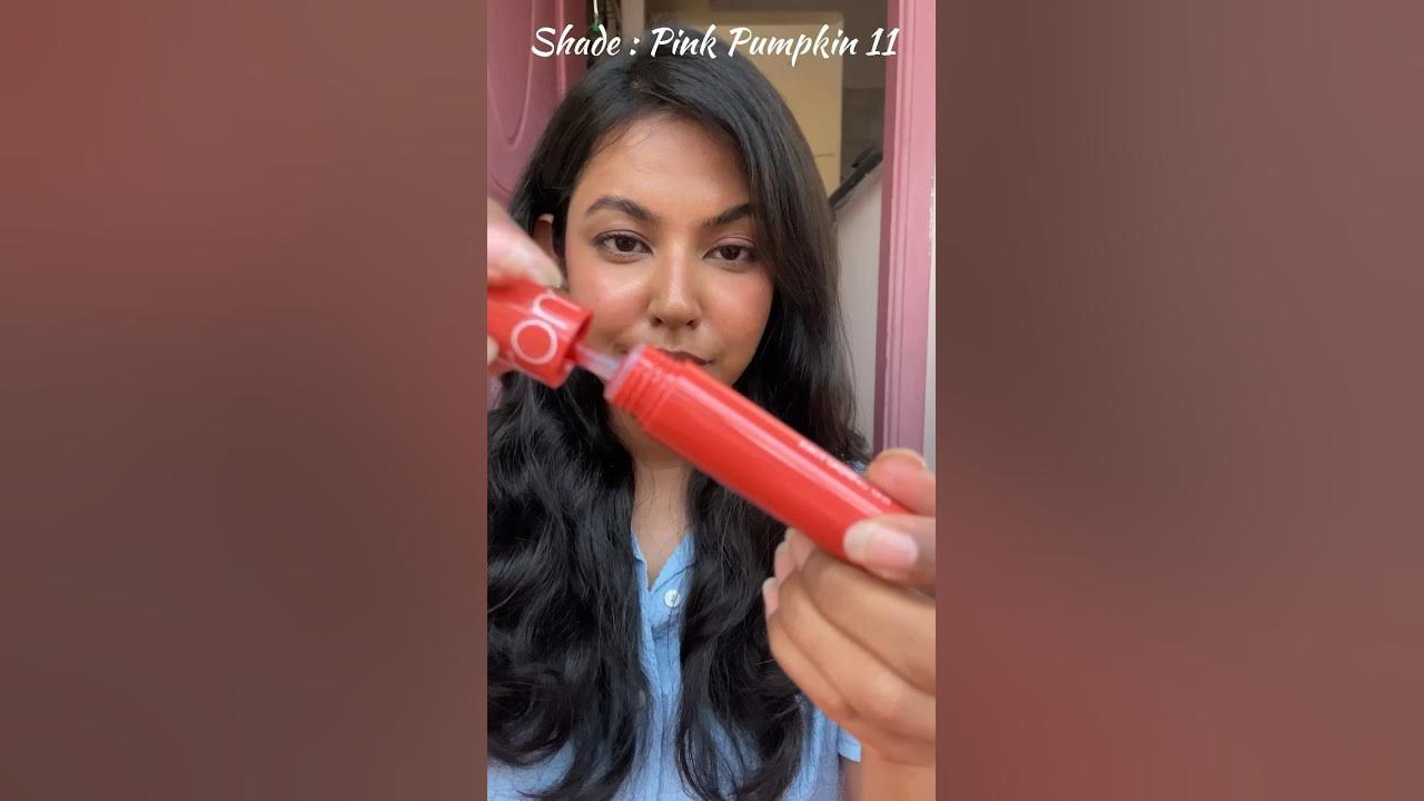 Romand Lip Tint on Indian Dusky Skin - Pink Pumpkin 11 🎀 #romand #makeup #shorts - YouTube