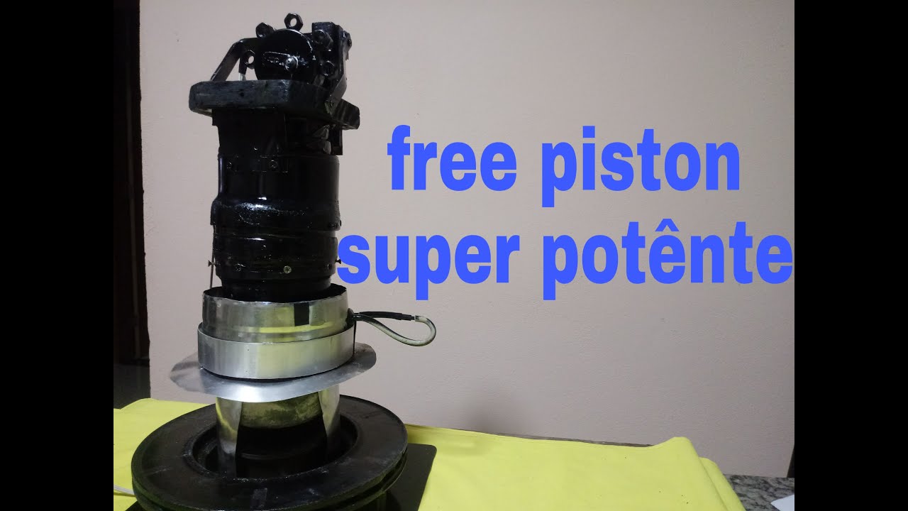 make a powerful free piston - YouTube