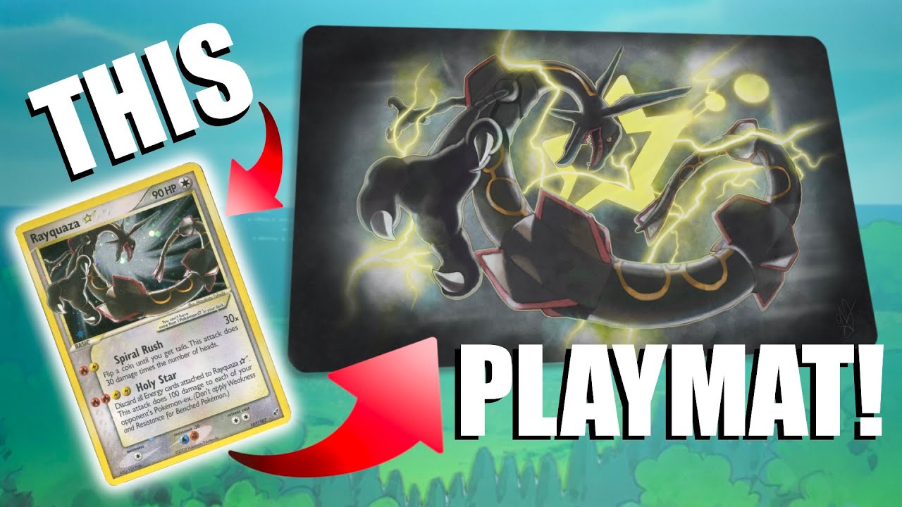 I made a CUSTOM Pokemon Playmat. - YouTube