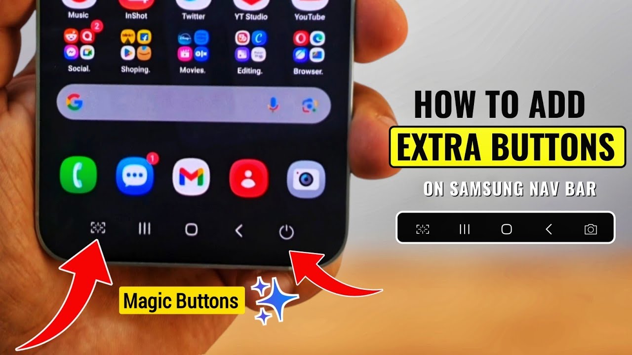 How to Add 2 Extra Buttons in Navigation Bar on Samsung Phones - YouTube