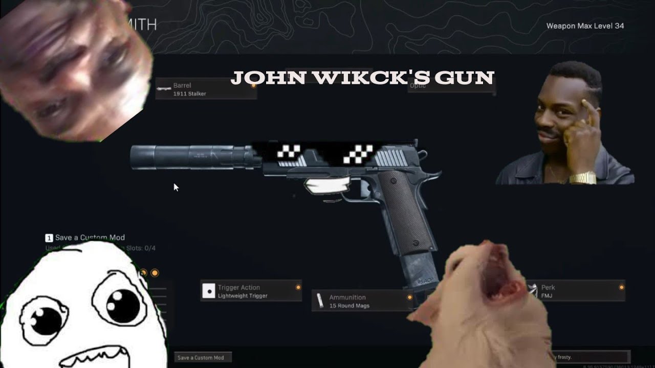 Call of duty Warzone and John Wick's gun - YouTube