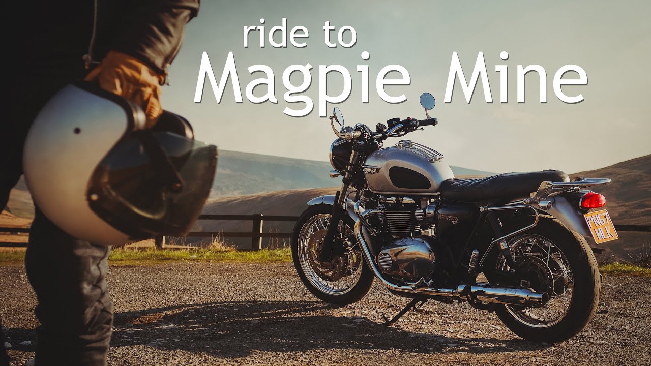 Riding the Triumph Bonneville T120 to Magpie Mine. - YouTube