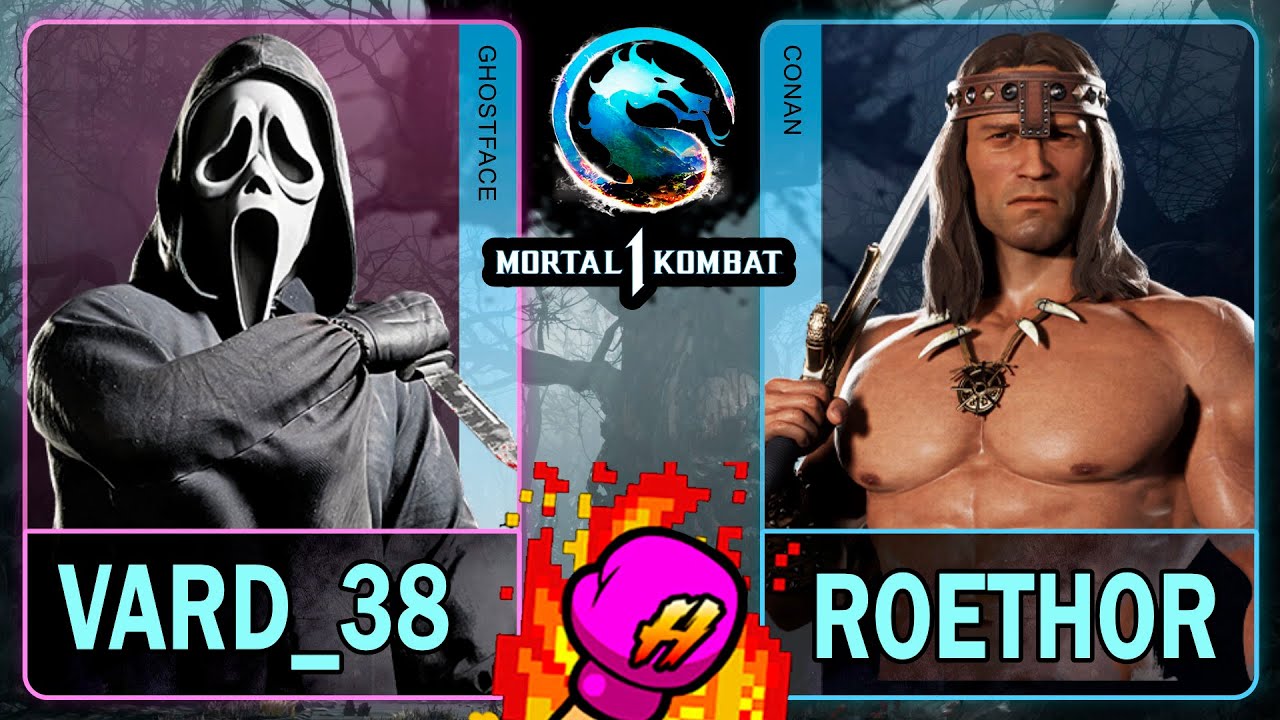 MK1 Vard_38 (GHOSTFACE) VS Roethor (CONAN)🥊Mortal Kombat 1🥊4K 60ᶠᵖˢ ...