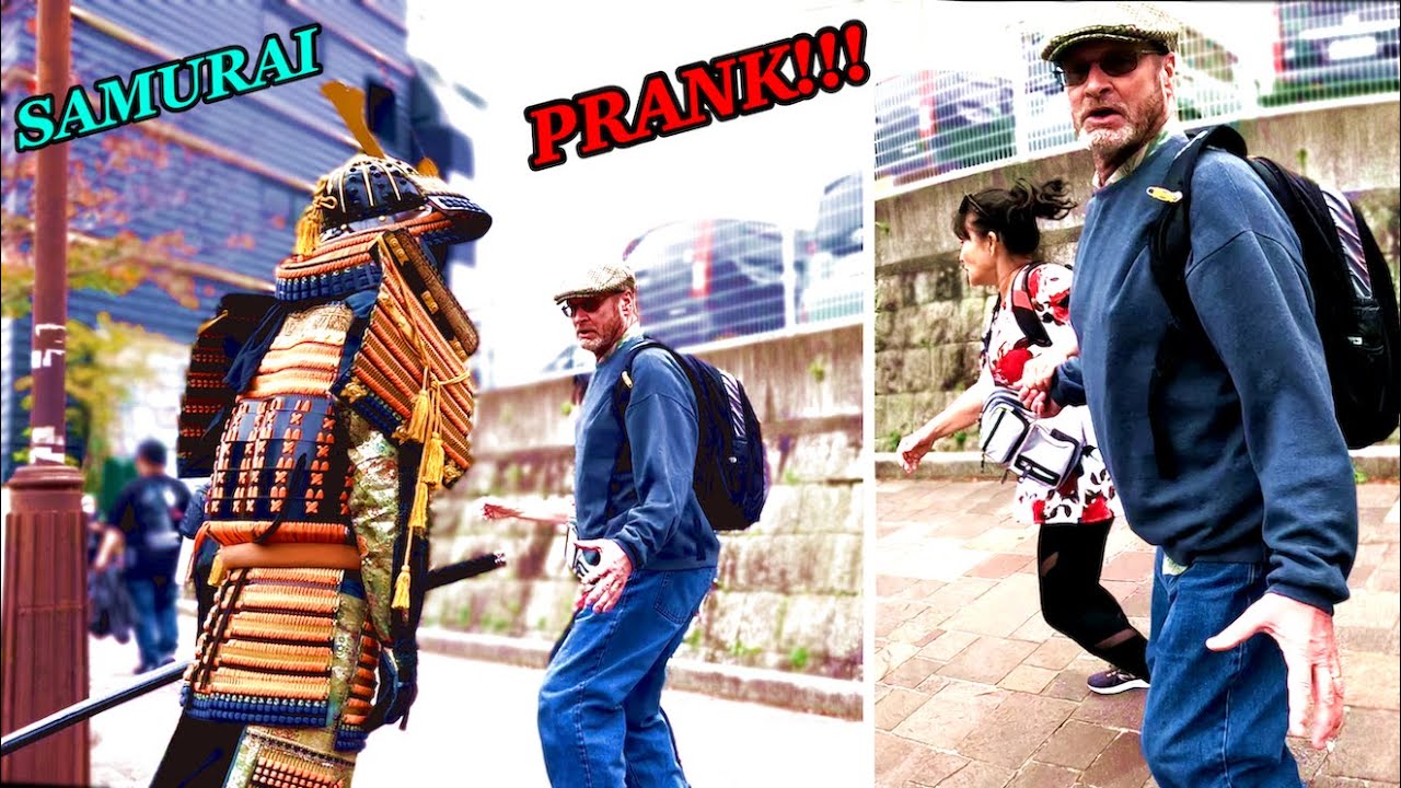 SAMURAI Mannequin PRANK in JAPAN#25 funniest reactions. SAMURAI fan.# ...