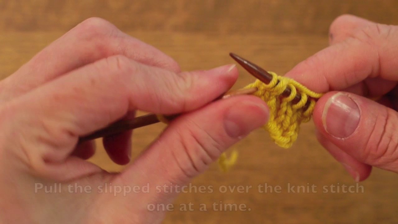 center double decrease - YouTube