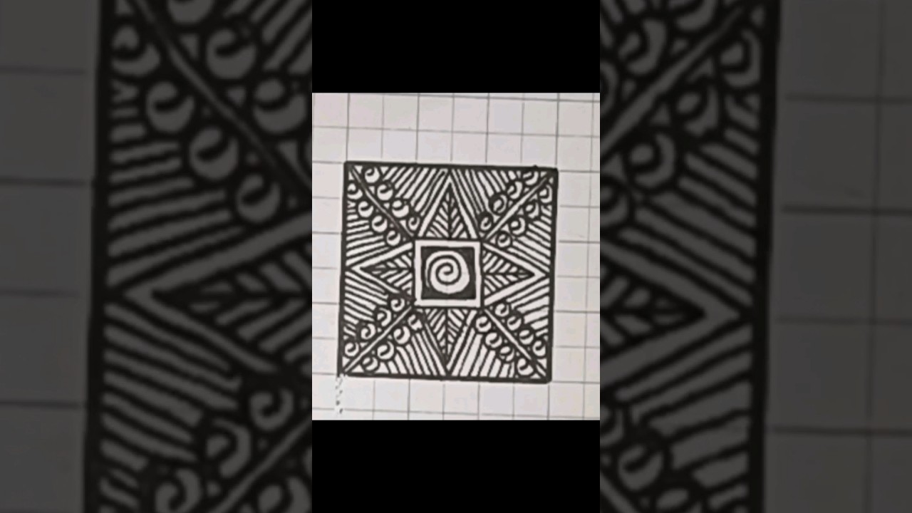 zentangle 7 #shorts #shortvideo #trending #viral #video #art #funny # ...