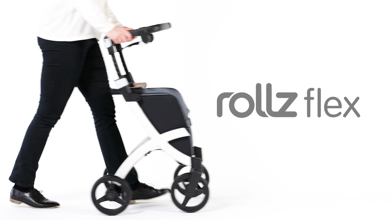 Rollz Flex - The stylish rollator with shopping bag (demo) - YouTube