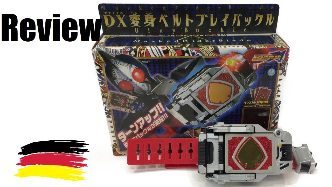 Kamen Rider Blade - DX Blay Buckle - Review(german) - YouTube